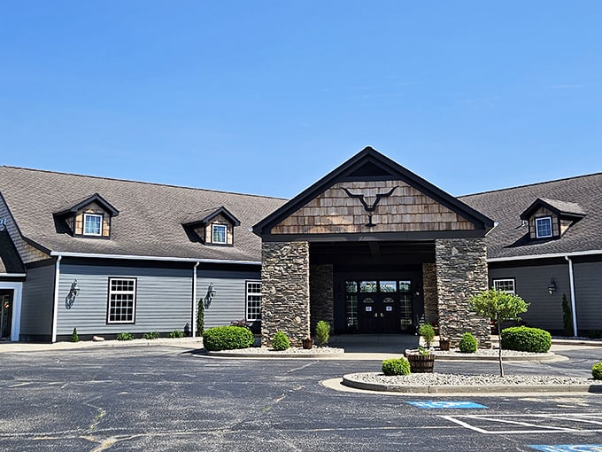 Cattle Creek's stone entrance looks like something hobbits would build if they settled in Ohio.