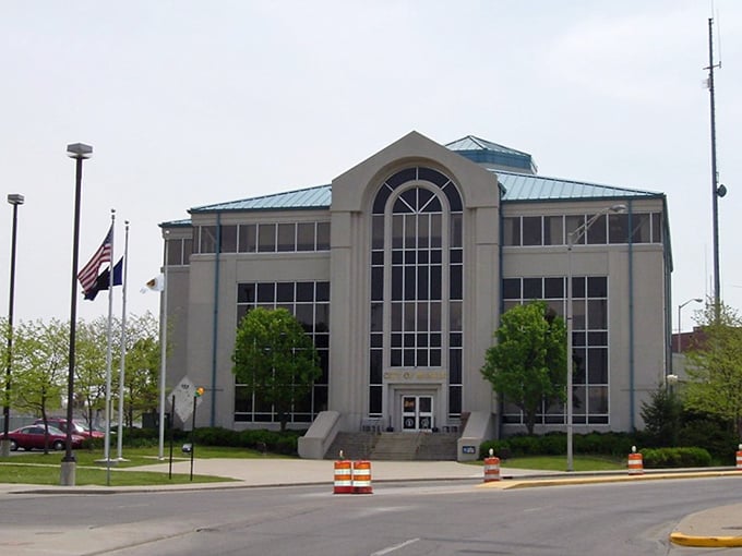 Muncie's City Hall combines modern architecture with accessibility, proving that municipal buildings don't have to look like they were designed by Soviet-era bureaucrats.