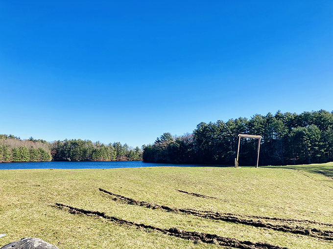 Soccer goals with a water view? This field offers the kind of office space that corporate America can't compete with.