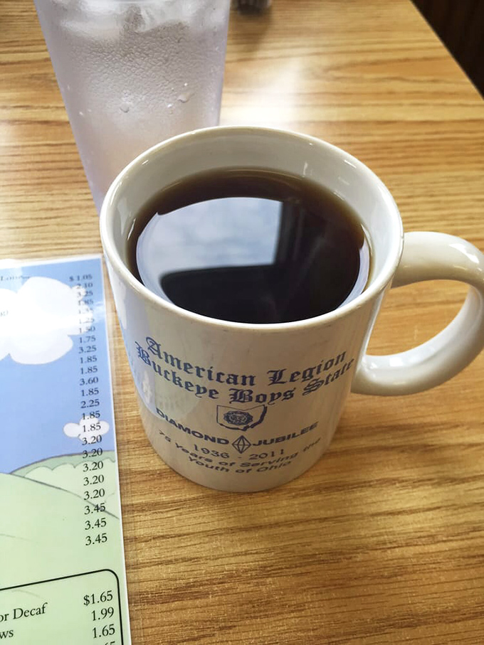 That coffee isn't just a beverage&mdash;it's liquid motivation served in an American Legion mug, keeping the tradition of strong morning brew alive.