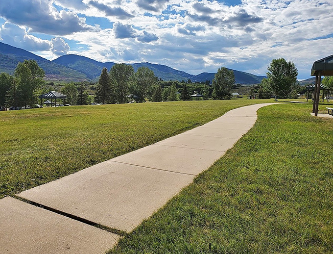 Paved paths perfect for strolling, rolling, or pretending you're getting your steps in while really just sightseeing.