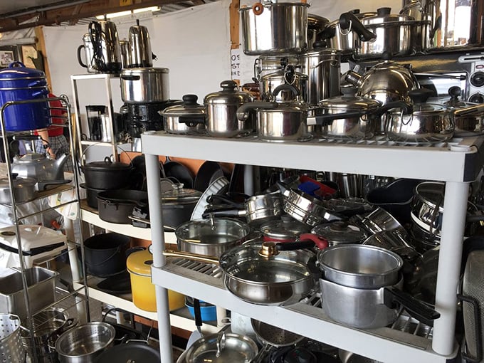 Pots and pans in such abundance that even the most ambitious home chef might feel like they've died and gone to culinary heaven.
