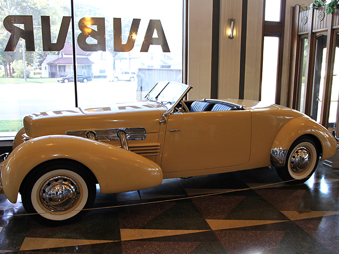 This buttery-yellow convertible Cord proves that sometimes the simplest color makes the biggest statement. Sunshine captured in automotive form.