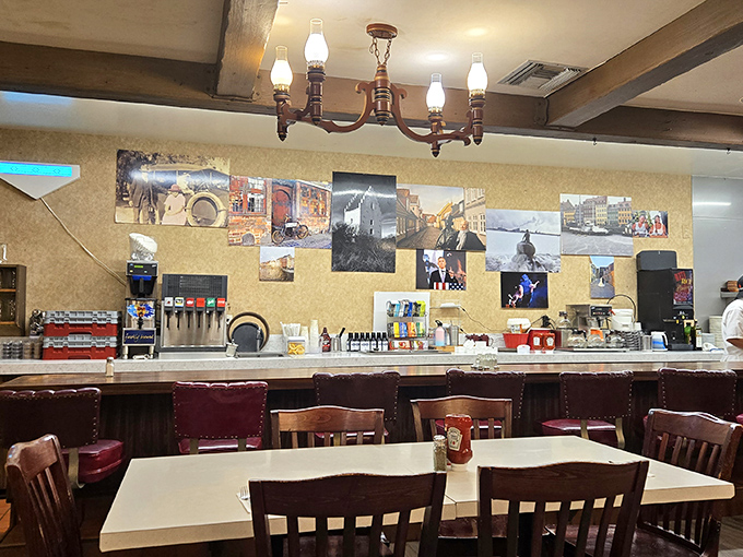 The open kitchen reveals the aebleskiver ballet – a mesmerizing dance of batter and tradition.