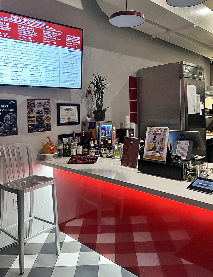 That illuminated red counter isn't just functional&mdash;it's the stage where sandwich dreams come true.