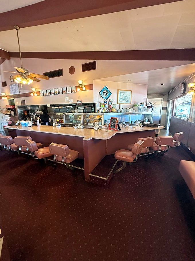 The counter where regulars have their "usual" before they even sit down &ndash; diner telepathy at its finest.