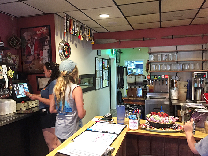 Where the magic happens – friendly faces behind the counter ready to fulfill your deepest seafood fantasies.