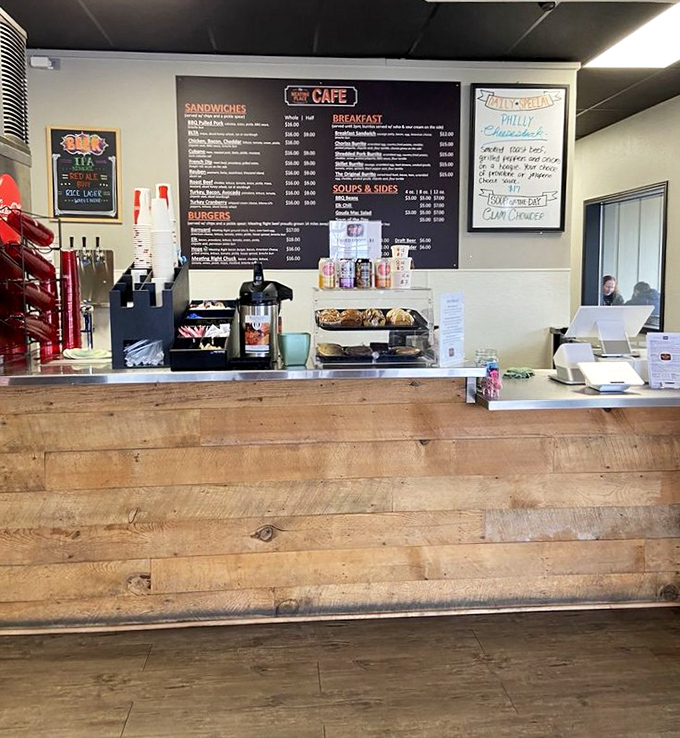 The counter view: where sandwich dreams come true. Simple, efficient, and without pretense—exactly how a great food establishment should be.