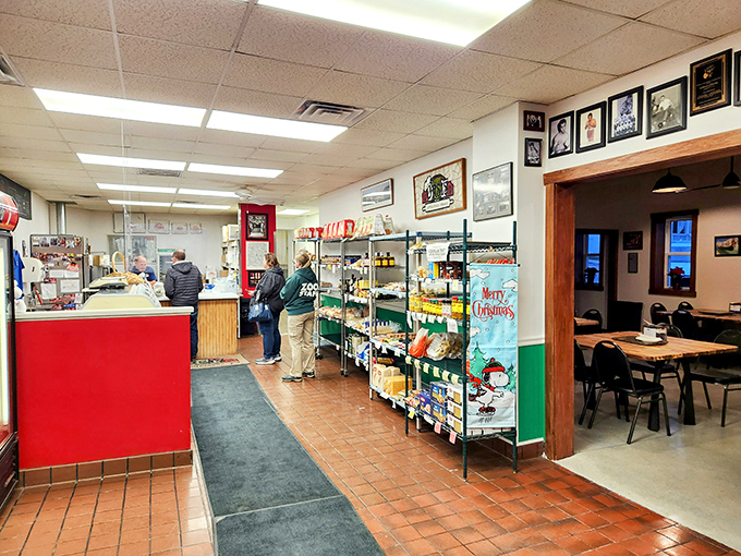 Where the magic happens. The counter area serves as command central, where staff orchestrate the delicious chaos that keeps customers coming back for decades.