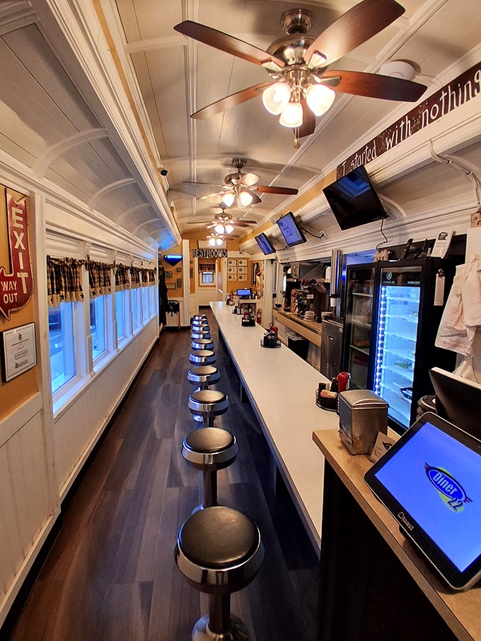 The counter view &ndash; where you can watch short-order magic happen and eavesdrop on conversations that are better than any podcast.