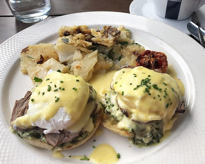 11. country eggs benedictThe Country Eggs Benedict elevates breakfast to an art form, with perfectly poached eggs draped in hollandaise that's worth setting an alarm for.