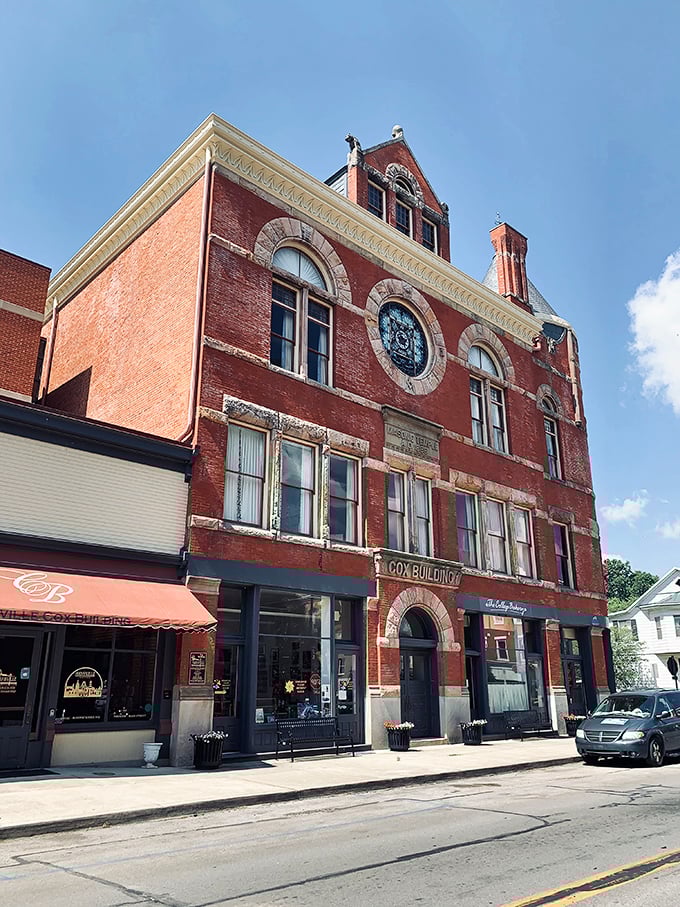 The Cox Building stands as Maysville's architectural crown jewel&mdash;a brick testament to when buildings were made to impress for centuries, not decades.