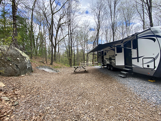 Cozy Hills Campground offers glamping for those who want wilderness with the option of decent Wi-Fi and actual plumbing.