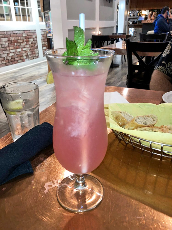 That pink Denmark Punch looks like sunset in a glass – refreshment with a Danish twist.