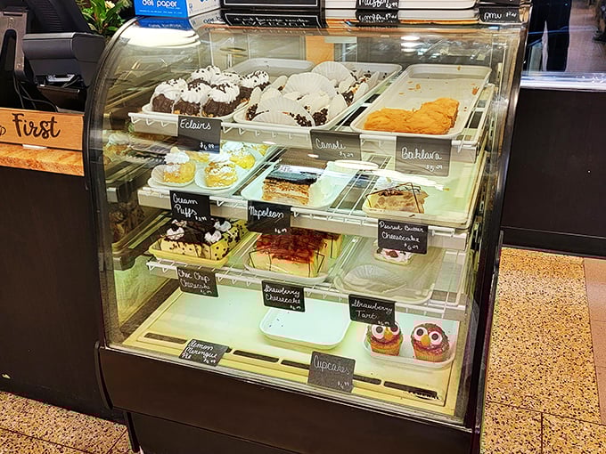 The dessert case&mdash;where willpower goes to die. Each sweet treasure behind that glass is practically waving, saying "Pick me! Pick me!"