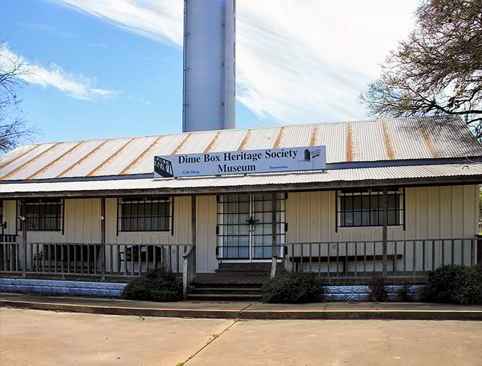 History preserved twice over. The Dime Box Heritage Society Museum keeps the town's stories alive, just steps away from its most famous attraction.