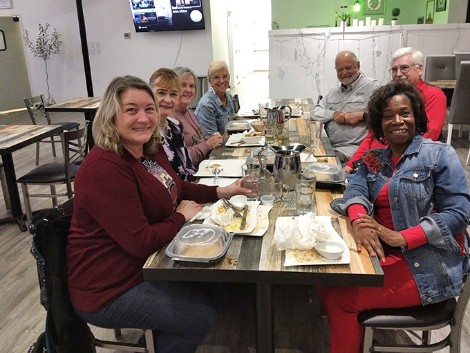 The true measure of a restaurant: diverse groups of happy diners sharing food and stories, creating memories that will outlast the meal itself.