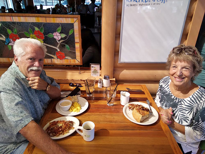 Happy diners sharing more than just a meal&mdash;they're collecting memories over coffee cups and plates scraped clean of every last morsel.