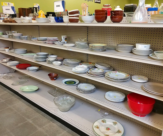 Dish department: where you can finally replace that one plate your cousin broke at Thanksgiving three years ago and complete your set.