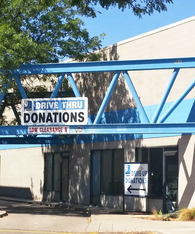The drive-thru donation center makes giving back as convenient as ordering fast food, but with better karma points.
