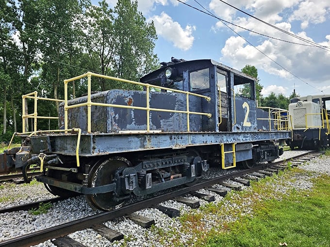 This electric switcher locomotive might not have the glamour of its steam-powered cousins, but these workhorses were the reliable backbone of rail operations.