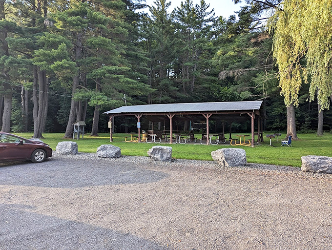 Fortin Park's picnic pavilion has hosted more potluck masterpieces than any five-star restaurant in Manhattan.