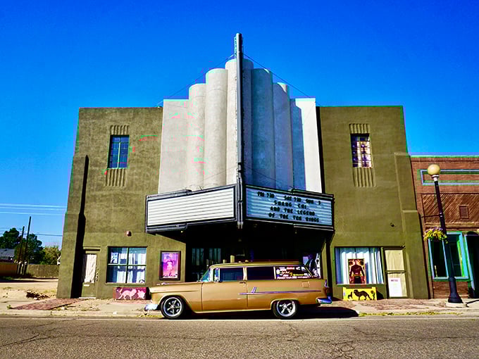 The Fox Theatre's Art Deco facade adds Hollywood glamour to Main Street without charging Hollywood ticket prices for entertainment.