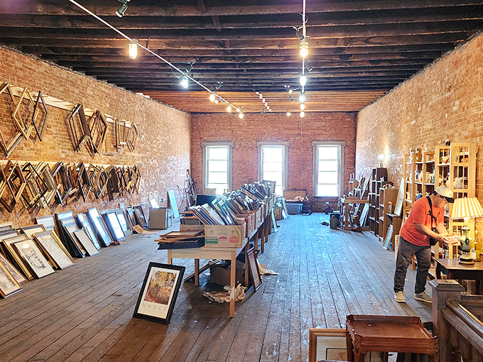 The frame room – where artwork finds its forever home and browsers inevitably say, "I could totally do that" about at least one piece.