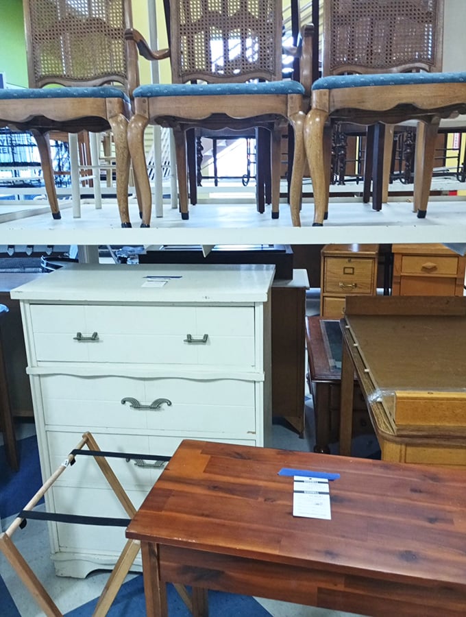 Furniture finds that span decades of design, from mid-century modern to yesterday's IKEA&mdash;a wooden time capsule waiting to be opened.