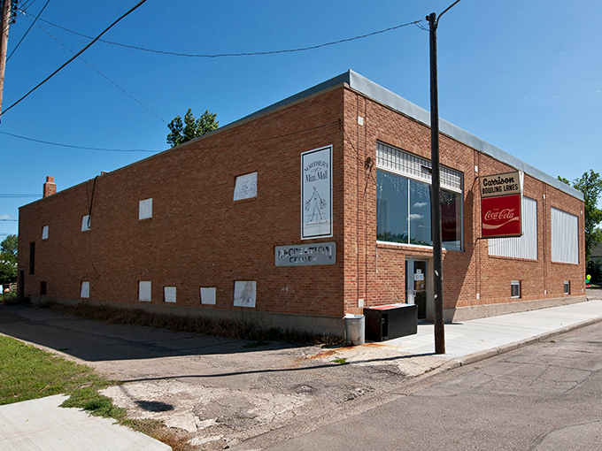 Garrison Bowling Lanes offers the kind of vintage architecture that big cities destroy for another soulless condo tower.