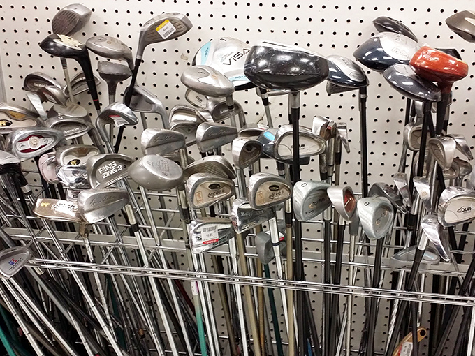 Golf clubs aplenty &ndash; because someone's abandoned hobby is your opportunity to frustrate yourself on new fairways for a fraction of the price.
