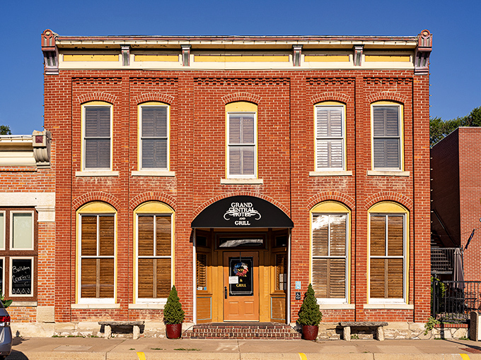 The Grand Central Hotel's brick elegance has been welcoming travelers to downtown since the railroad days.