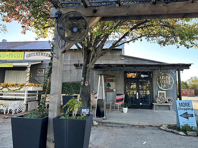 Gruene Coffee Haus serves up morning salvation in a building that looks like it moonlights as a cozy living room.