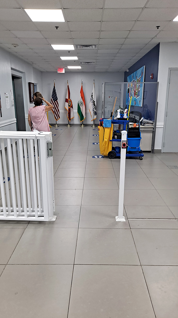 Beyond the bargains, Goodwill's commitment to community service is proudly displayed in this administrative area.