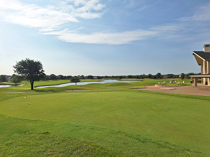 Harbor Lakes Golf Club presents emerald fairways where your golf ball has room to make mistakes without requiring a second mortgage for membership fees.