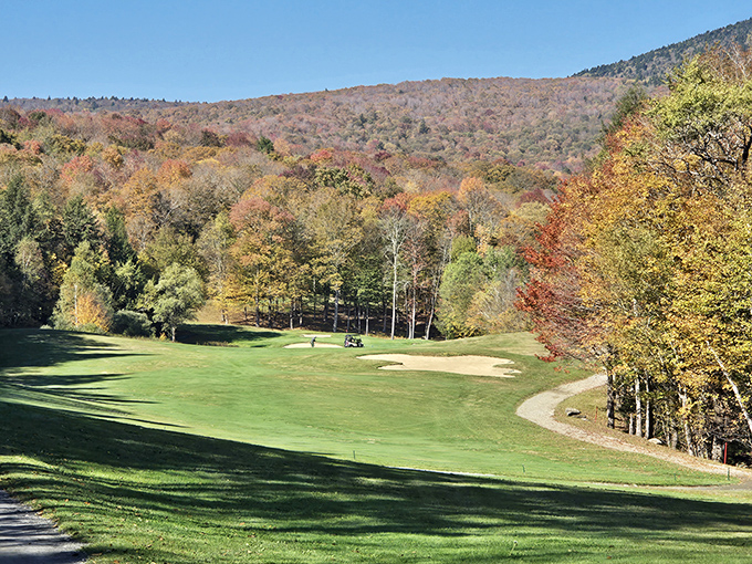 Haystack Golf Course proves that sometimes the rough is the most beautiful part. Those autumn colors frame each swing with postcard-perfect splendor.