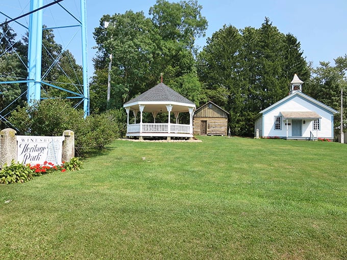 Heritage Park: where gazebos, chapels, and history lessons coexist in a space smaller than most suburban backyards but infinitely more interesting.