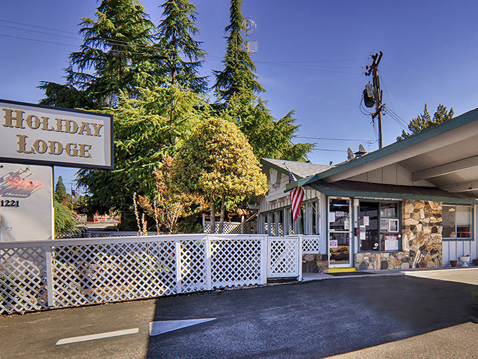 The Holiday Lodge offers that quintessential small-town hospitality, where the white picket fence isn't just decoration&mdash;it's a promise of comfort and care.