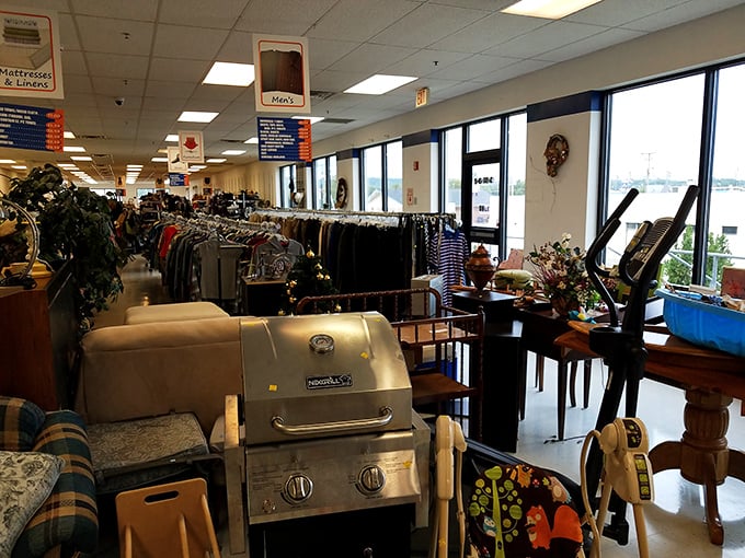 The furniture section offers instant home makeovers&mdash;that grill might have grilled only a dozen burgers in its previous life.