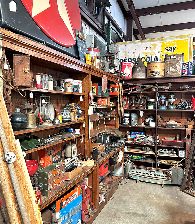 This isn't just a shelf of dusty tools&mdash;it's the complete history of American ingenuity, one wrench and oil can at a time.