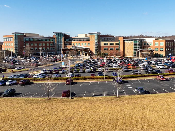 Johnson Memorial Hospital's modern campus brings state-of-the-art healthcare to the mountains, because even paradise needs good doctors. 