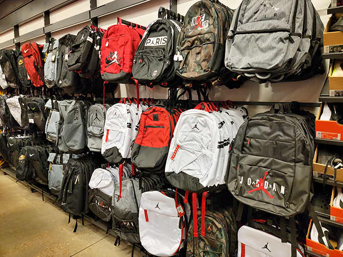 Backpack paradise for the school-bound or adventure-ready. Jordan and Nike options that make carrying your stuff look impossibly cool. 