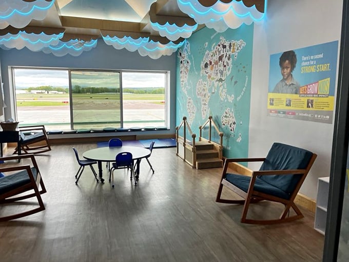 The kids' space offers little pancake enthusiasts their own culinary playground with a view worth growing up for.