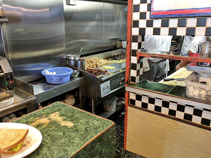 The kitchen window offers a glimpse into breakfast alchemy, where ordinary ingredients transform into extraordinary morning magic.