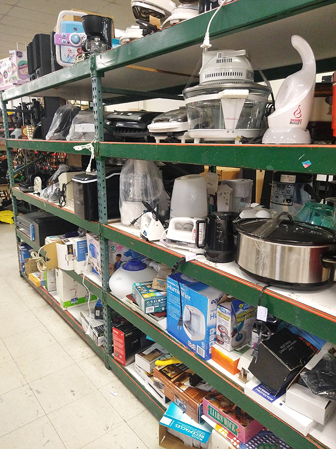 Kitchen appliances stand at attention, waiting for their next culinary adventure. That bread maker probably has stories of ambitious January resolutions and February abandonments.