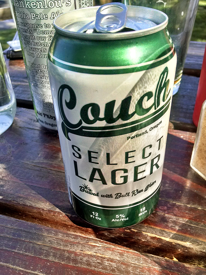Nothing complements a perfect burger like a cold Oregon craft beer. This Couch Select Lager is the liquid high-five to your taste buds.