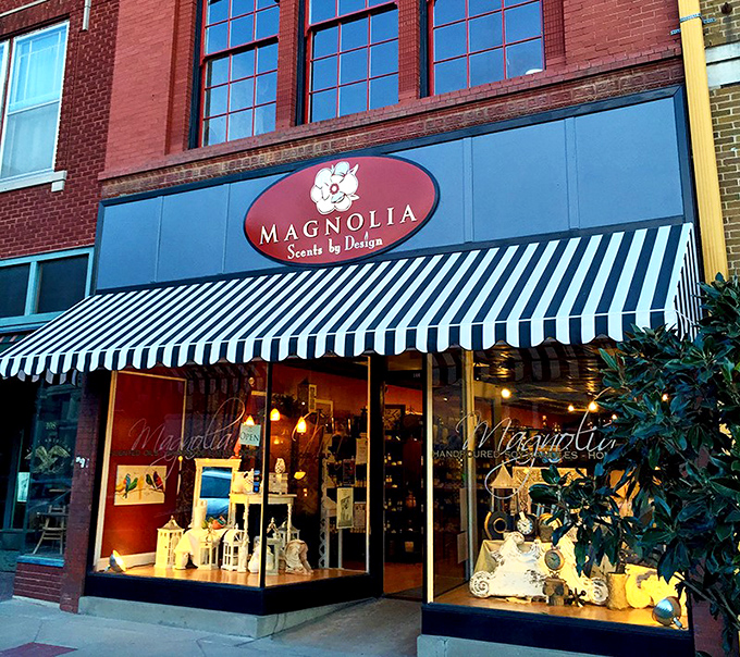 Magnolia Scents by Design fills its storefront with candles, soaps, and home goods worth stopping for.