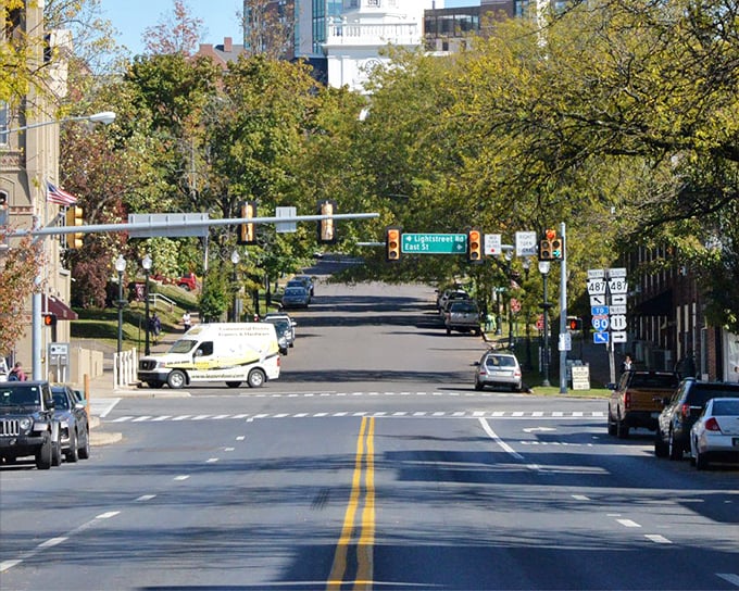 Main Street's gentle curve welcomes you into town like an old friend's handshake&mdash;firm, genuine, and without pretense.