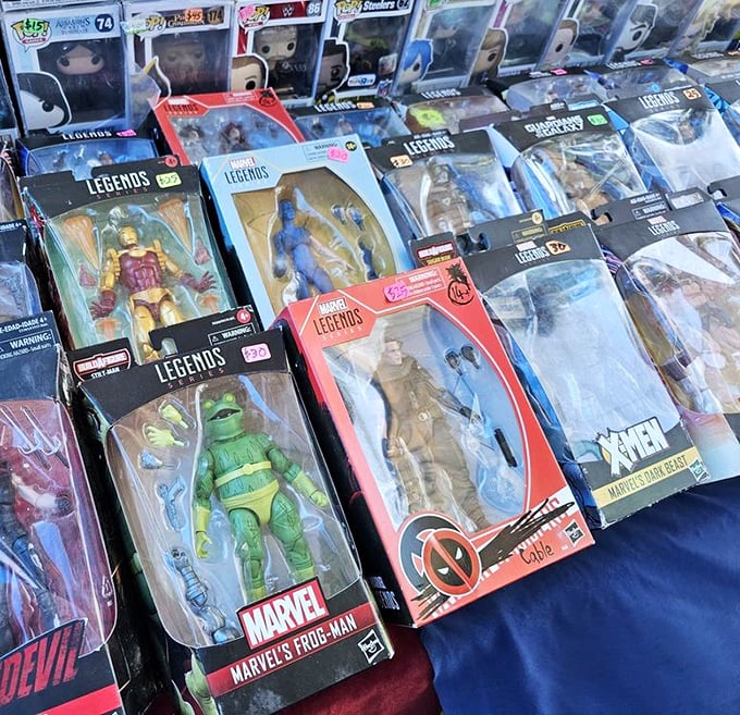 Superhero heaven for collectors young and old. Frog-Man finally gets his due alongside Marvel's A-listers in this action figure bonanza.