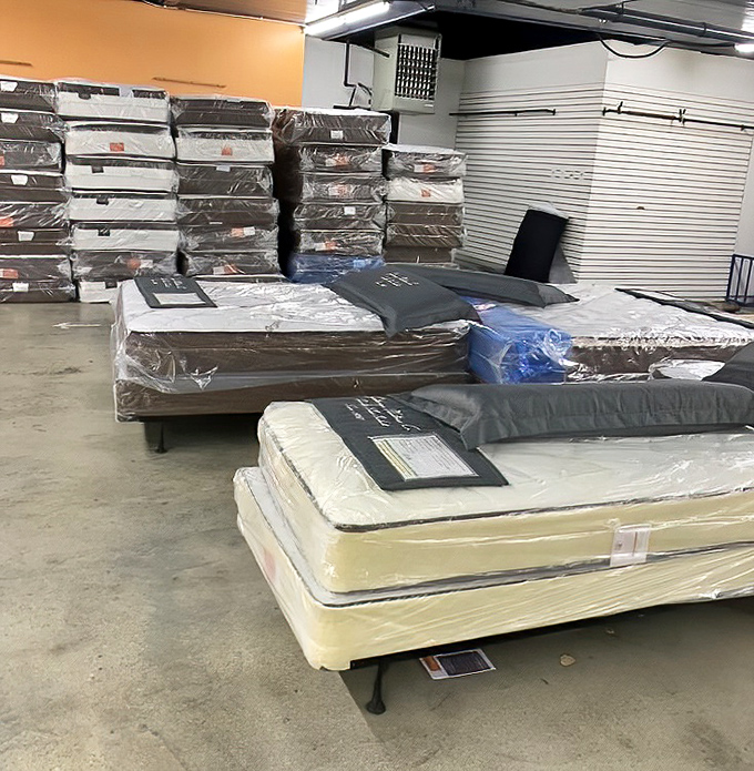 Brand new mattresses at thrift store prices? Now that's the stuff dreams are literally made of.